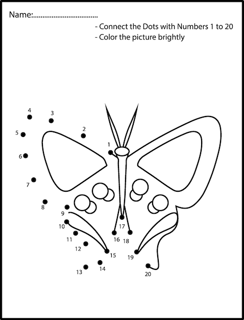 Vibrant Butterfly Dot-to-Dot Activity for Young Learners | Jiffy Designs