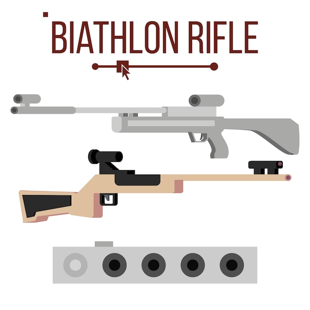 Detailed Biathlon Rifle with Intricate Design Elements | Jiffy Designs