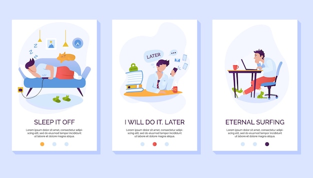 Playful Illustrations Depicting Relatable Moments of Procrastination ...