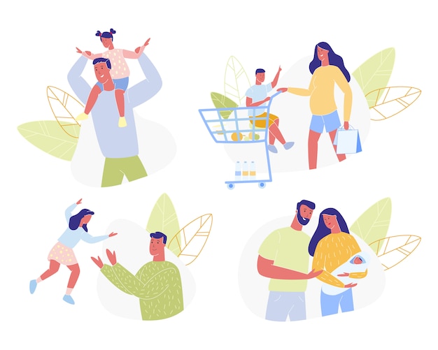 Vibrant Collection of Diverse People Engaging in Everyday Activities ...