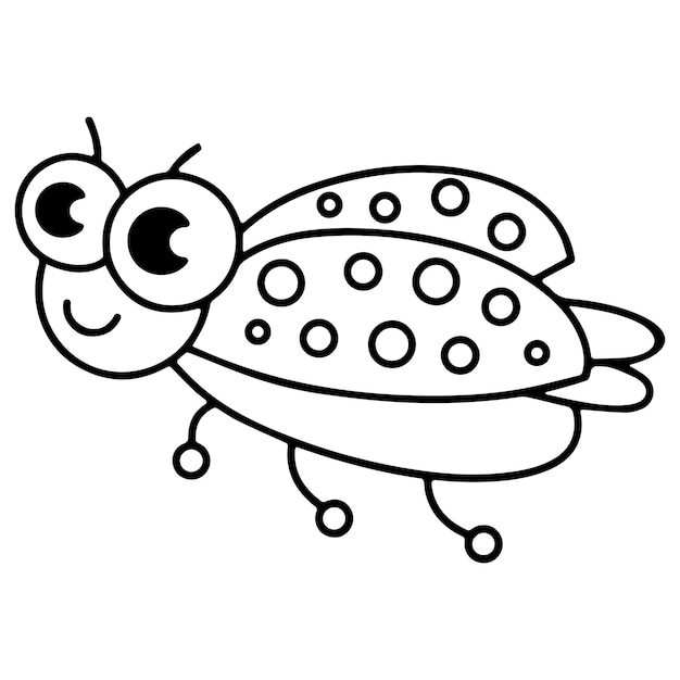 Charming Polka Dot Ladybug Illustration | Jiffy Designs