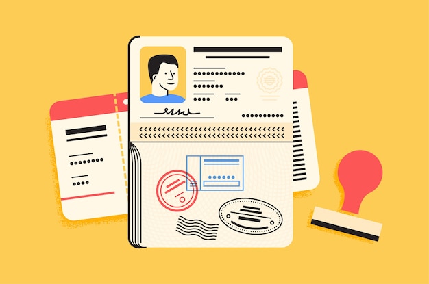 Vibrant Illustration of Personal Identity Documents | Jiffy Designs
