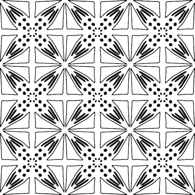 Geometric Burst: Intricate Monochrome Pattern Design | Jiffy Designs
