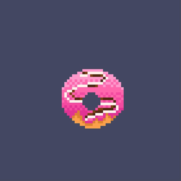 Vibrant Pixel Art Donut with Sprinkles | Jiffy Designs