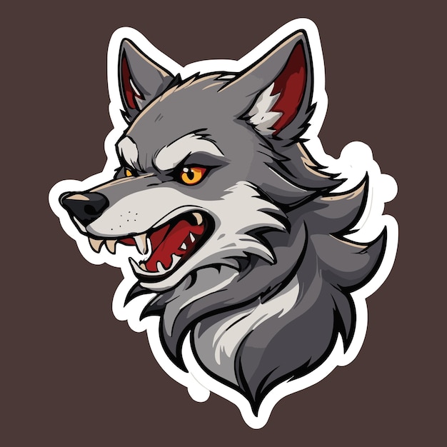 Fierce and Fearsome Wolf Head Illustration | Jiffy Designs