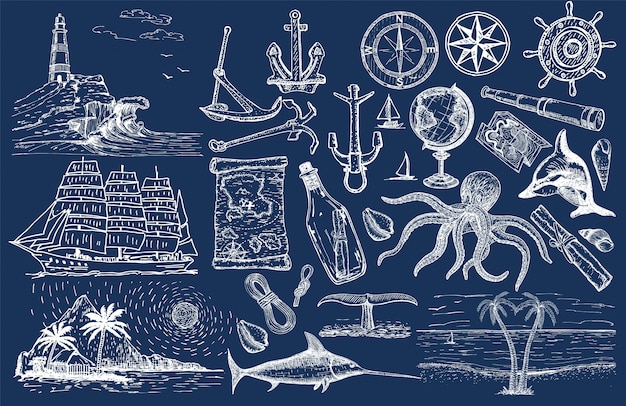 Captivating Nautical Imagery Adorns This Enchanting Template | Jiffy ...