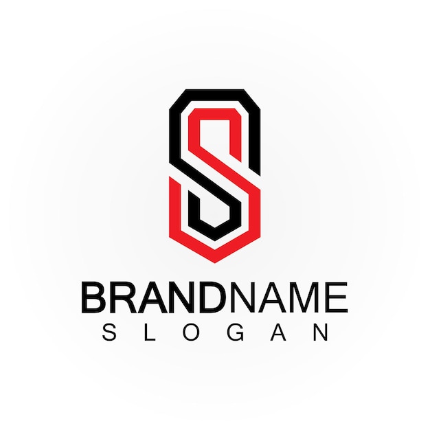 Bold Geometric S-Shaped Logo with Striking Red Accents | Jiffy Designs