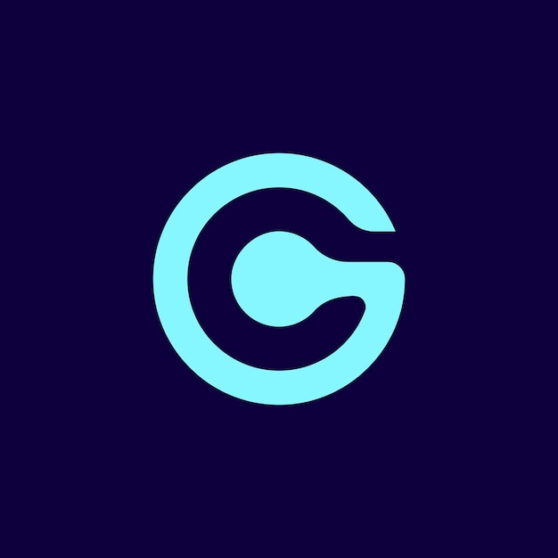 Captivating Aqua Blue Letter G Logo Icon | Jiffy Designs