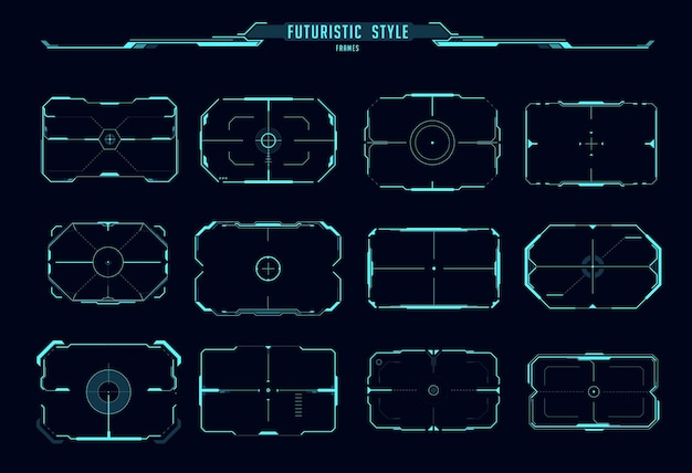 Futuristic Collection of Sci-Fi User Interface Frames | Jiffy Designs