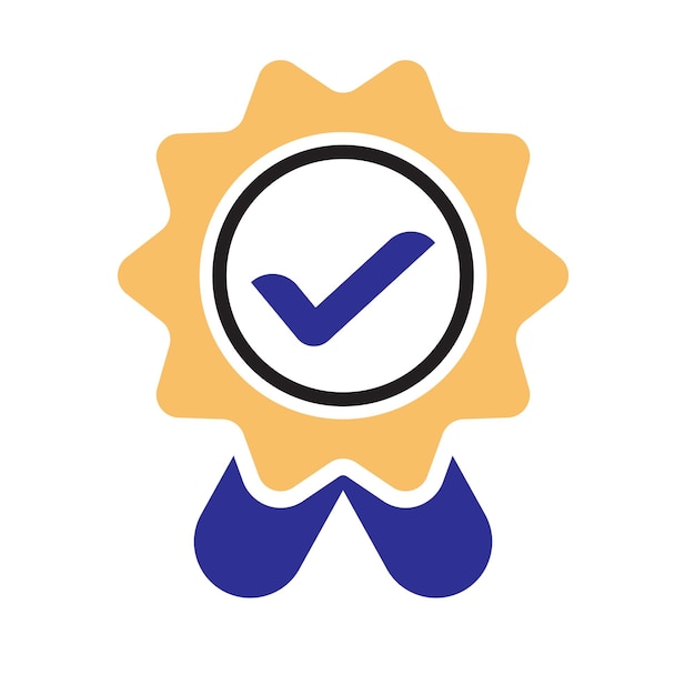 Vibrant Approval Badge with Checkmark and Ribbon | Jiffy Designs