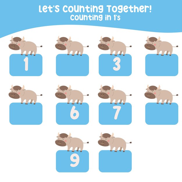 Adorable Puppies Counting from 1 to 9 in Playful Boxes | Jiffy Designs