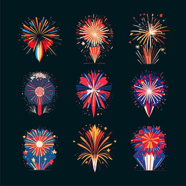 Vibrant Fireworks Display in Brilliant Colors and Patterns | Jiffy Designs