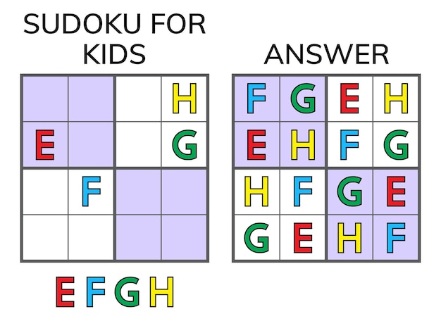 Colorful Sudoku Puzzle for Kids | Jiffy Designs