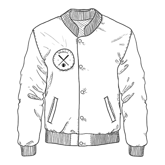 Stylish Varsity Jacket with Crossed Golf Clubs Emblem | Jiffy Designs