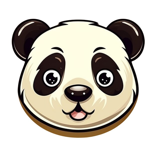Adorable Panda Face with Expressive Eyes and Cute Smile | Jiffy Designs