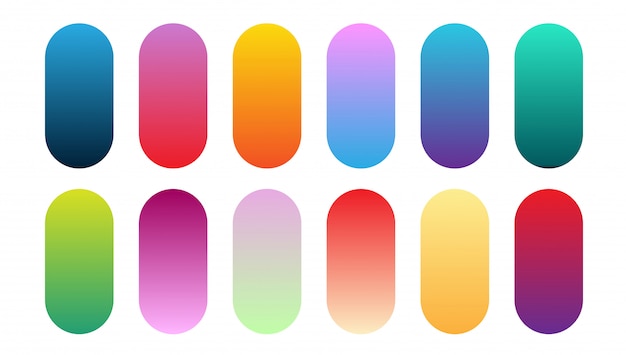 Vibrant Gradient Oval Shapes in Diverse Hues | Jiffy Designs