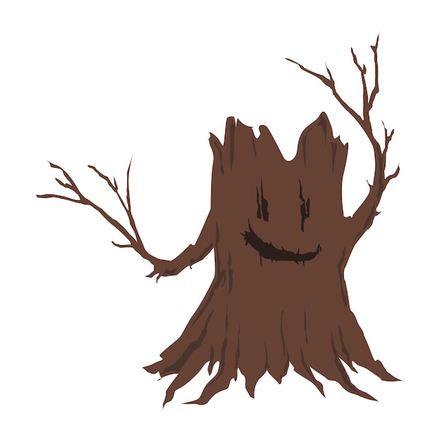 Whimsical Tree Stump with Playful Expression | Jiffy Designs