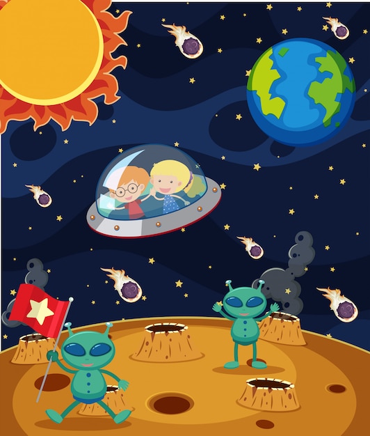 Whimsical Alien Adventure in Outer Space | Jiffy Designs
