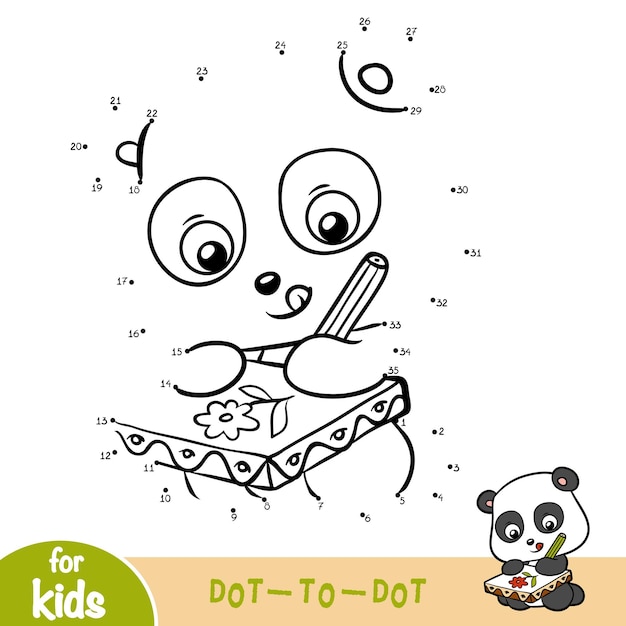 Playful Panda Dot-to-Dot Puzzle for Kids | Jiffy Designs