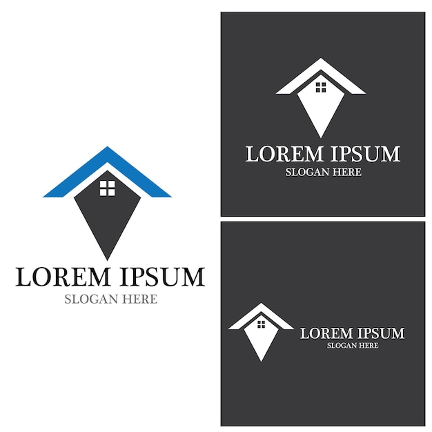 Minimalist House Logos with Stylized Roof Shapes | Jiffy Designs