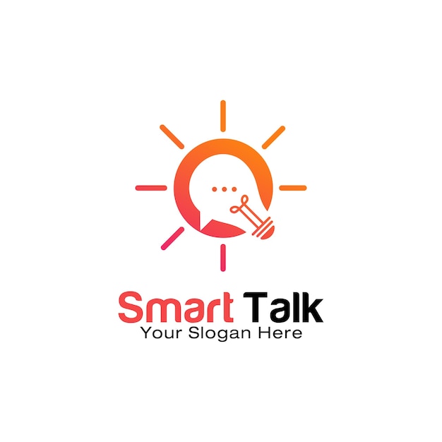 Bright Ideas, Insightful Conversations: Smart Talk Logo | Jiffy Designs