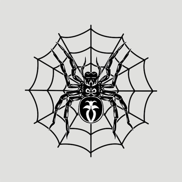 Menacing Spider Lurking in Its Intricate Web | Jiffy Designs