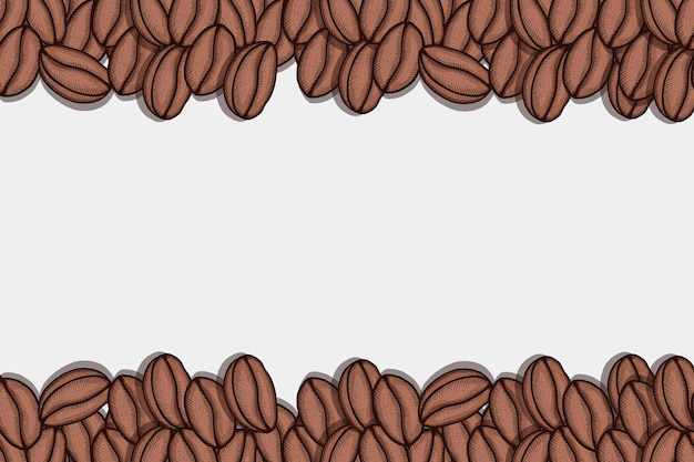 Captivating Coffee Bean Border Frame | Jiffy Designs