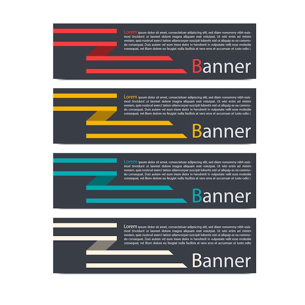 Vibrant Banner Graphics with Geometric Shapes and Text Elements | Jiffy ...