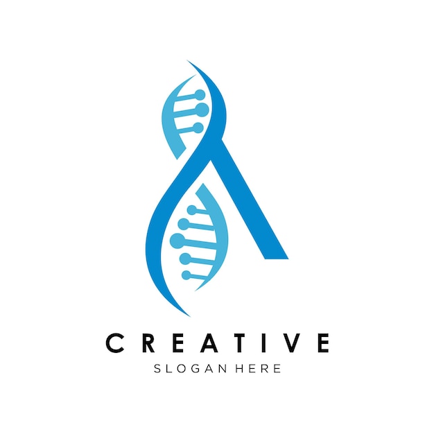 Elegant DNA Helix Logo Design for Creative Branding | Jiffy Designs