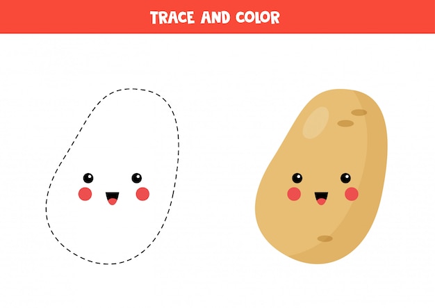 Adorable Potato and Egg Tracing Activity | Jiffy Designs