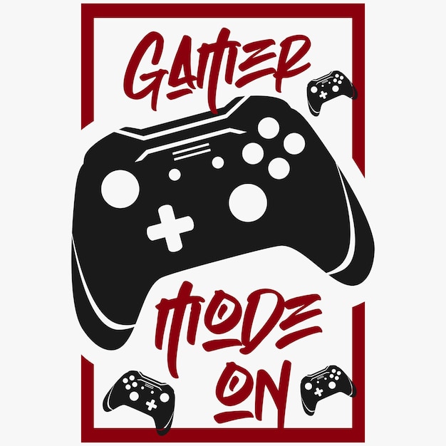 Vibrant Gaming Controller Artwork with Captivating Text | Jiffy Designs