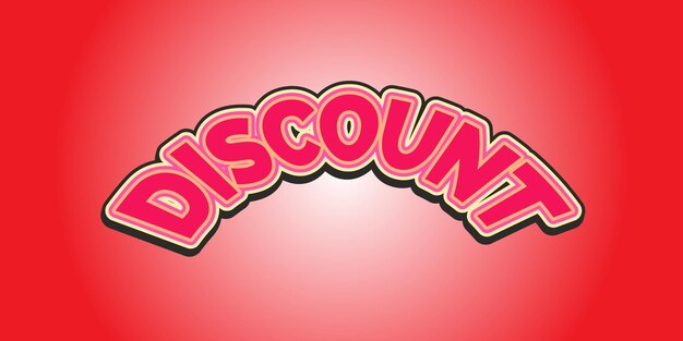Vibrant Discount Lettering on Striking Red Background | Jiffy Designs