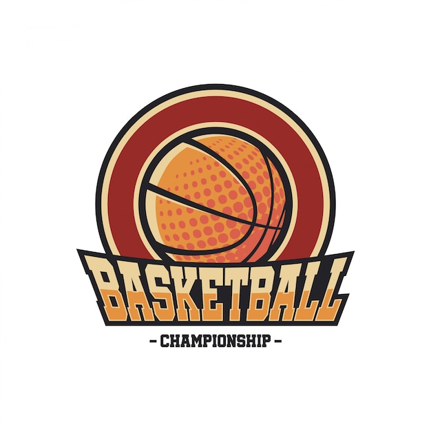 Vibrant Basketball Championship Emblem with Retro Flair | Jiffy Designs