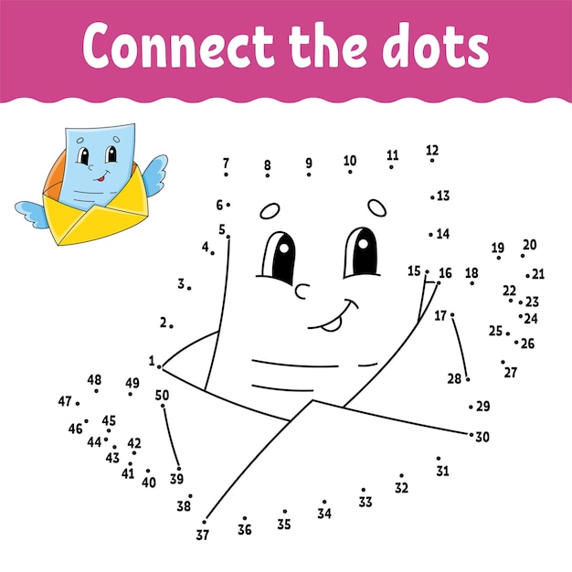 Cheerful Envelope Dot-to-Dot Puzzle for Creative Fun | Jiffy Designs