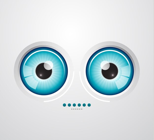 Whimsical Gaze: Captivating Cartoon Eyes in Vibrant Hues | Jiffy Designs