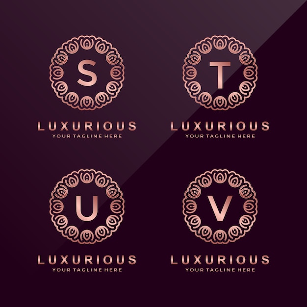 Elegant Monogram Logos with Ornate Circular Patterns | Jiffy Designs