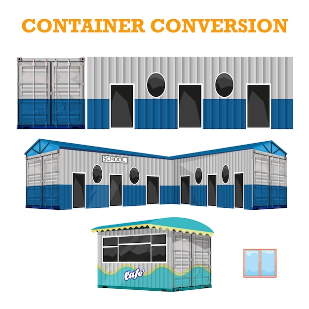 Colorful Cargo Containers Transformed into Modular Structures | Jiffy ...