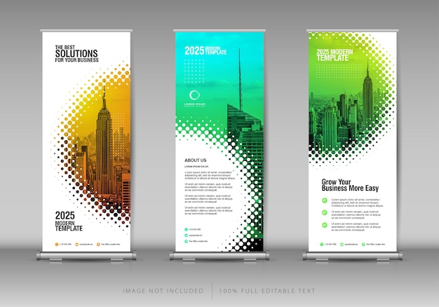 Vibrant Cityscape Banners: Modern Urban Designs for Business | Jiffy ...