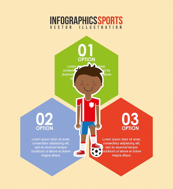 Vibrant Infographic Showcasing Sports Player Options | Jiffy Designs