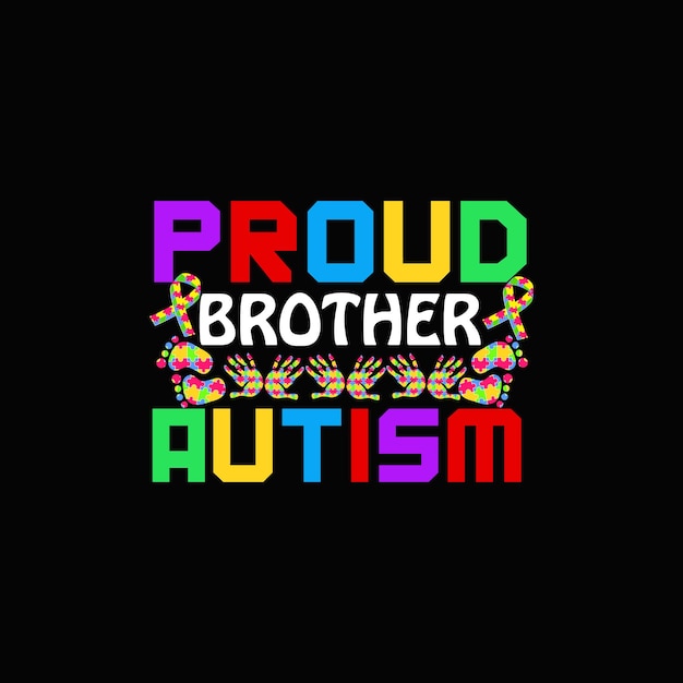 Vibrant Autism Awareness Slogan with Colorful Cartoon Icons | Jiffy Designs