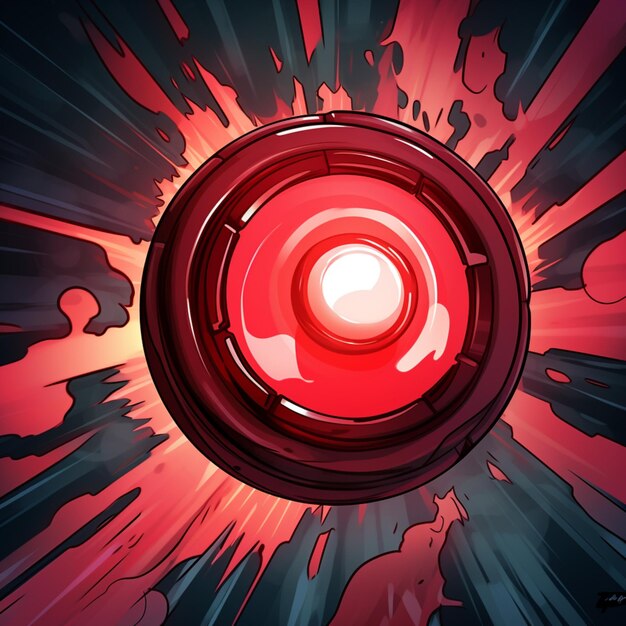 Radiant Crimson Vortex: A Mesmerizing Focal Point | Jiffy Designs