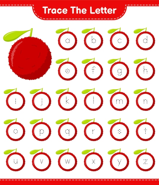 Vibrant Apple Shapes Tracing Uppercase Letters | Jiffy Designs