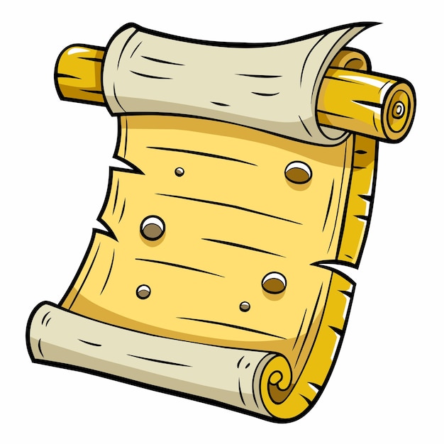 Vibrant Parchment Scroll with Metallic Accents | Jiffy Designs