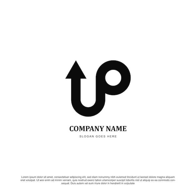 Minimalist Upward Arrow Logo Design for Modern Branding | Jiffy Designs