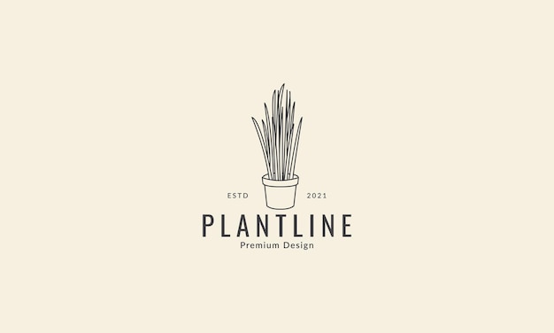 Elegant Potted Plant Emblem for Premium Design | Jiffy Designs