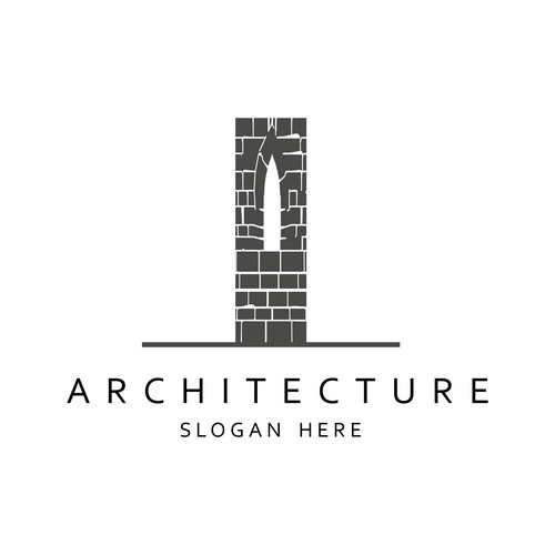 Castle Stone Wall Emblem For Business. | Jiffy Designs