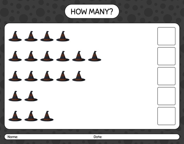 Counting Witch Hats: A Spooky Math Activity | Jiffy Designs