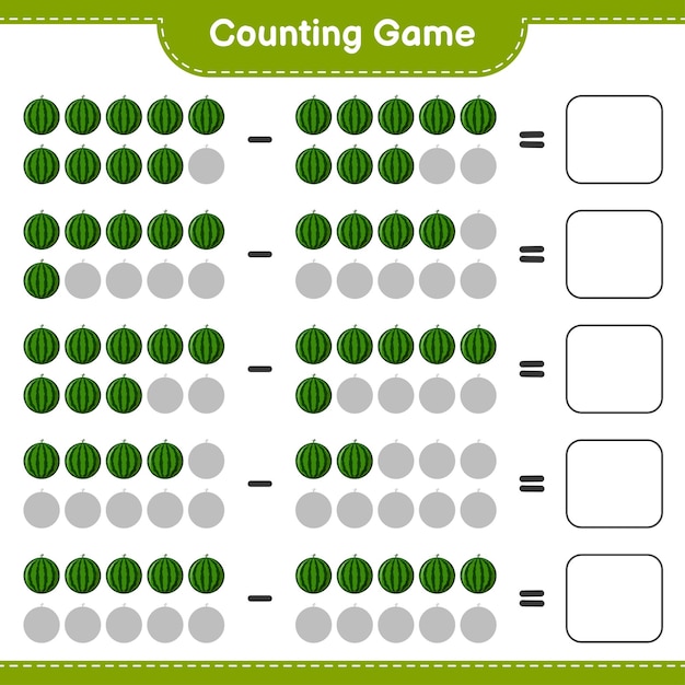 Counting Watermelons: A Fun Math Activity | Jiffy Designs