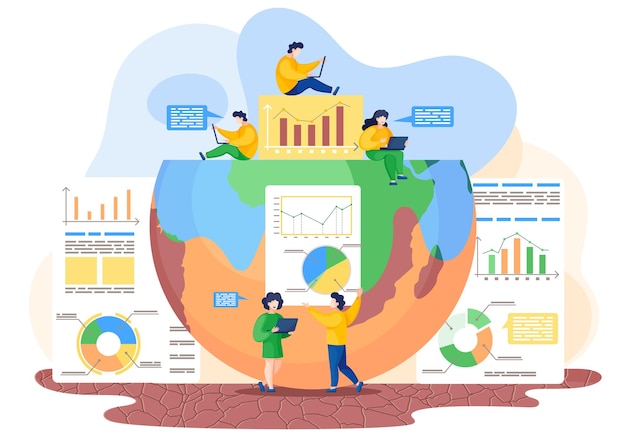 Vibrant Data Visualization and Analytics Landscape | Jiffy Designs