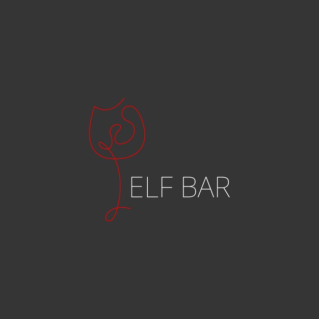 Elegant Elf Bar Logo with Minimalist Design | Jiffy Designs